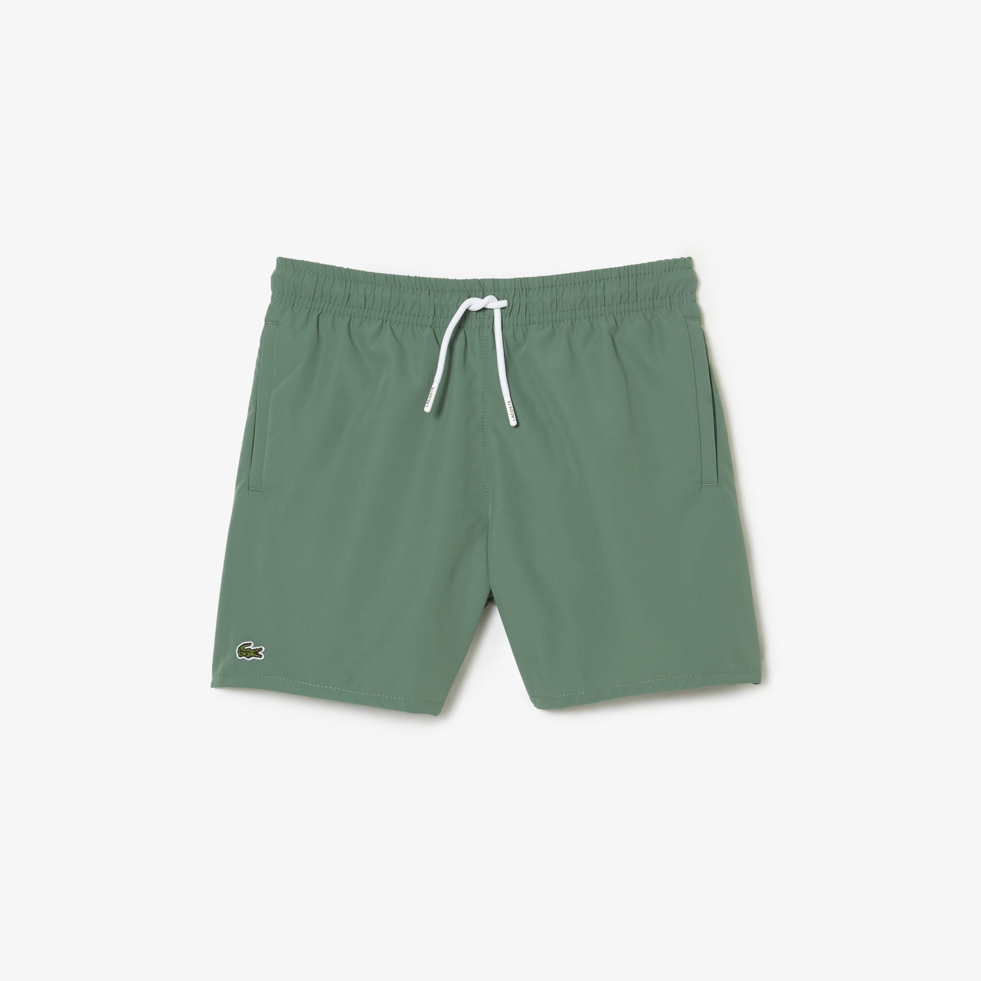 Buy Boys Quick Dry Solid Swim Shorts Lacoste QA