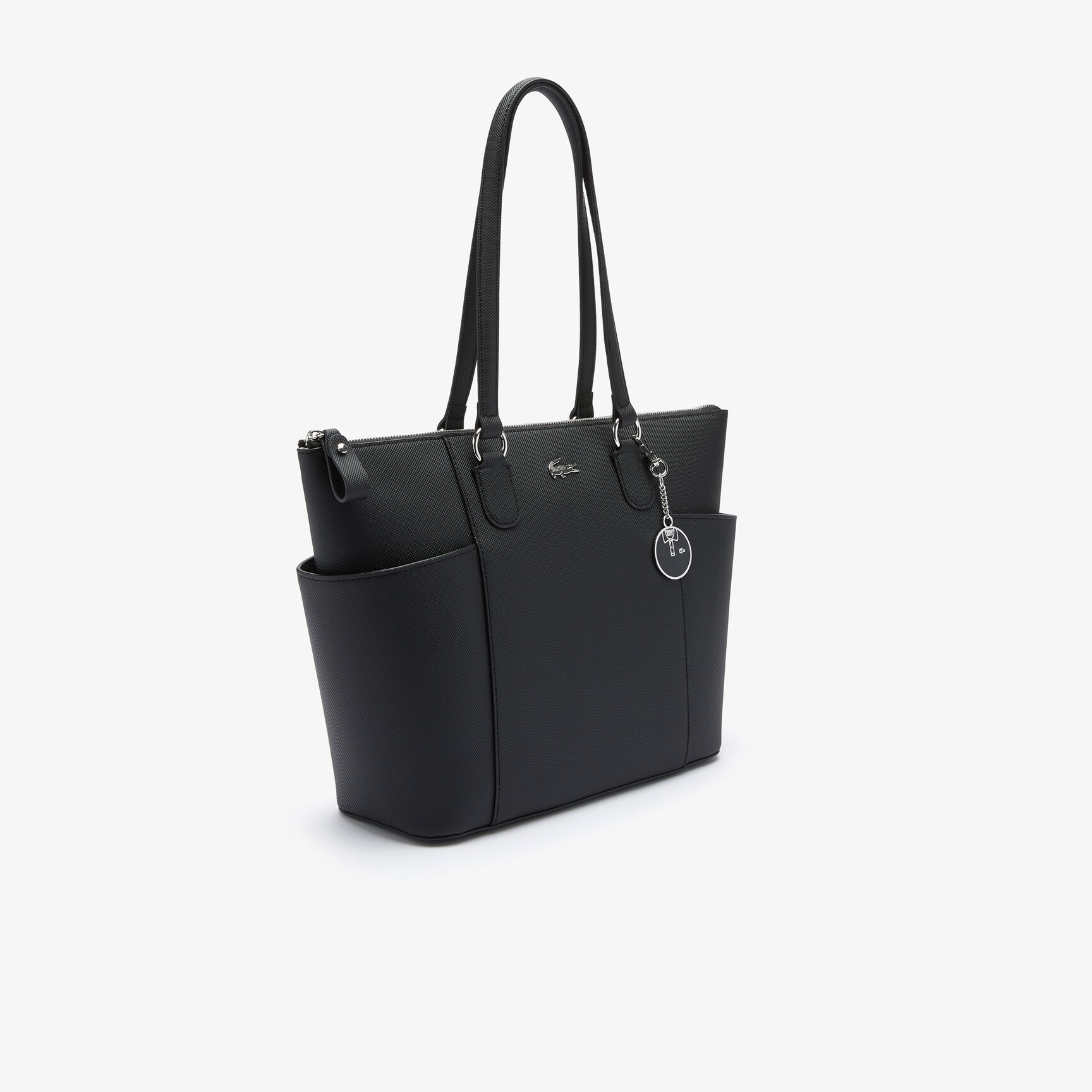 Buy Women’s Daily Classic Polo Charm Piqué Canvas Zip Tote Bag | Lacoste QA