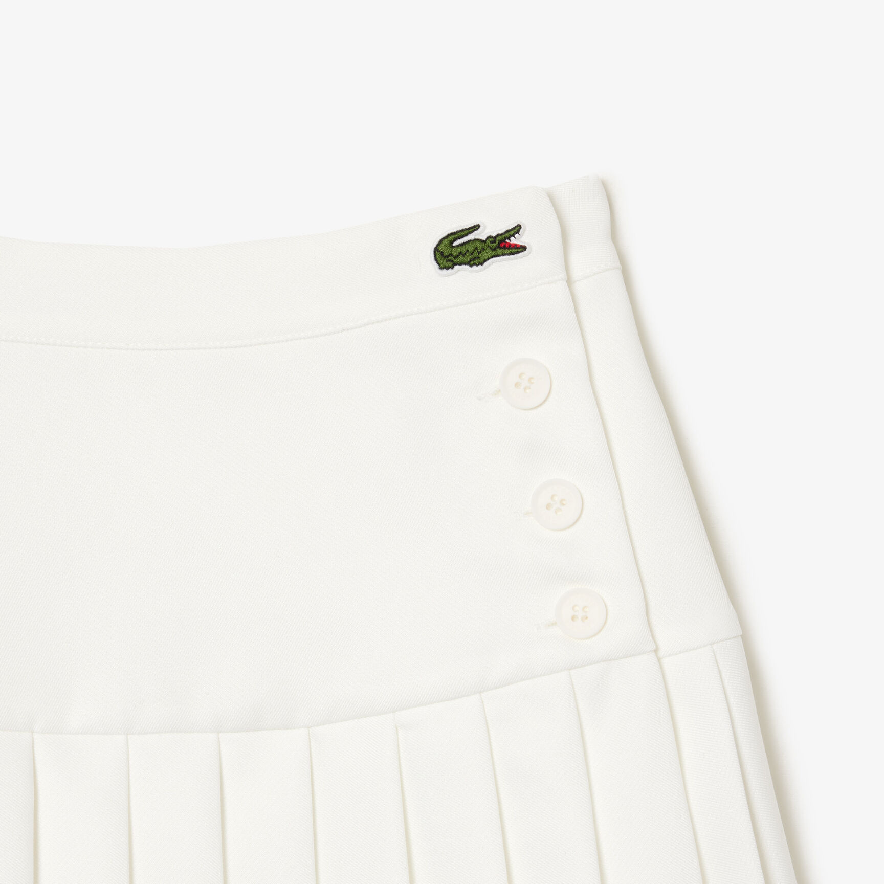 Buy Short Pleated Button Waist Skirt | Lacoste QA
