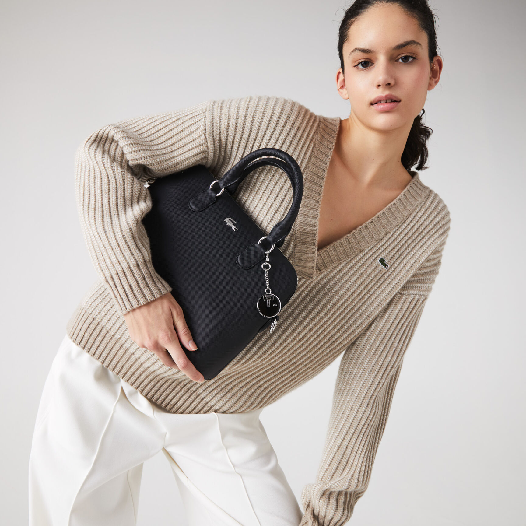 Women's Daily Classic Coated Piqué Canvas Bugatti Bag | Lacoste QA