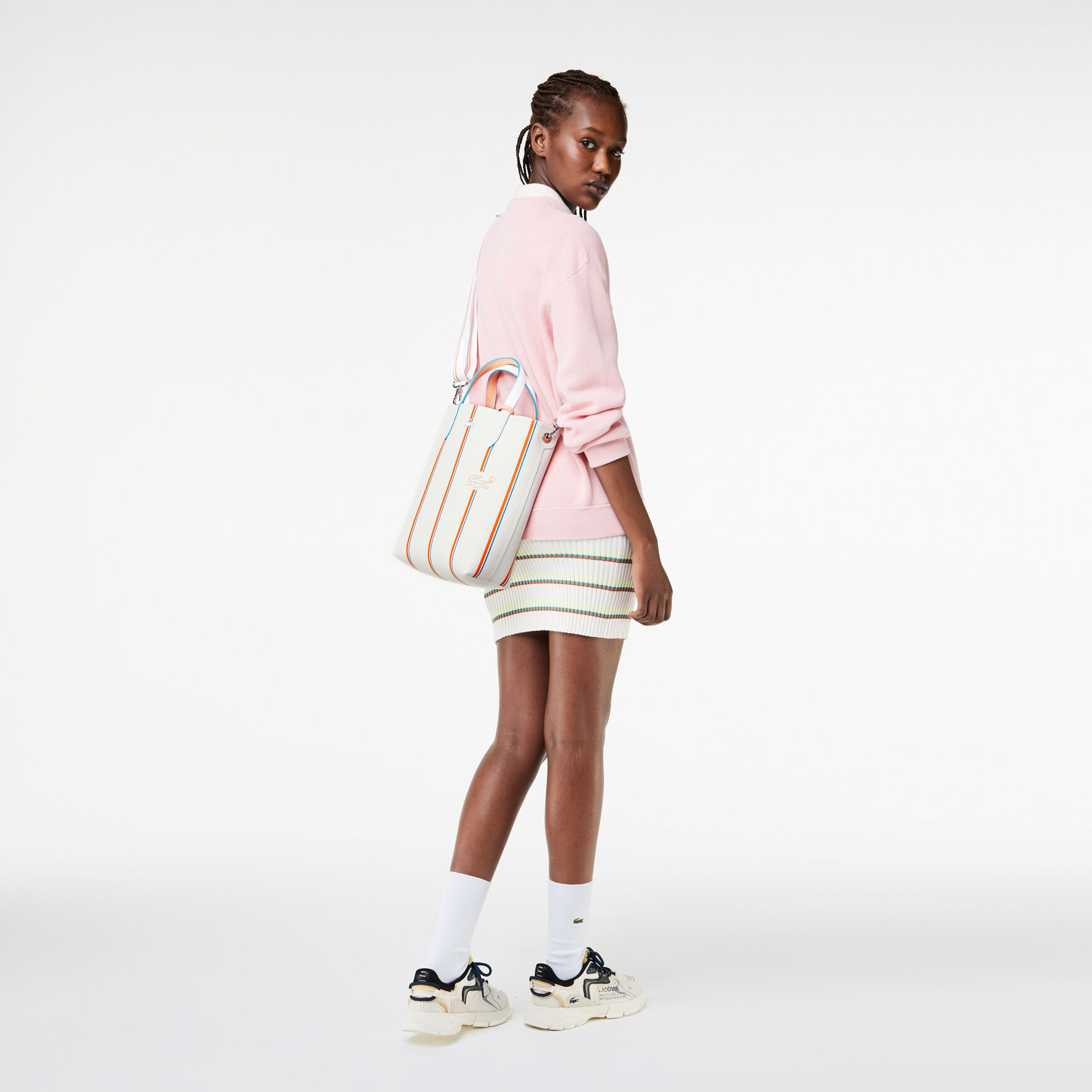 Buy Women’s Lacoste Anna Reversible Vertical Tote with Pouch | Lacoste QA